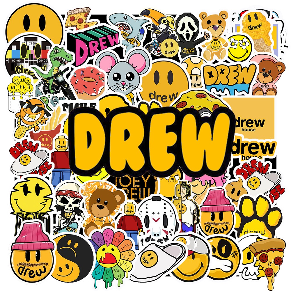 Set 50 Sticker Hình DREW – Decal Trang Trí Xe - Laptop - Nón Bảo Hiểm ...
