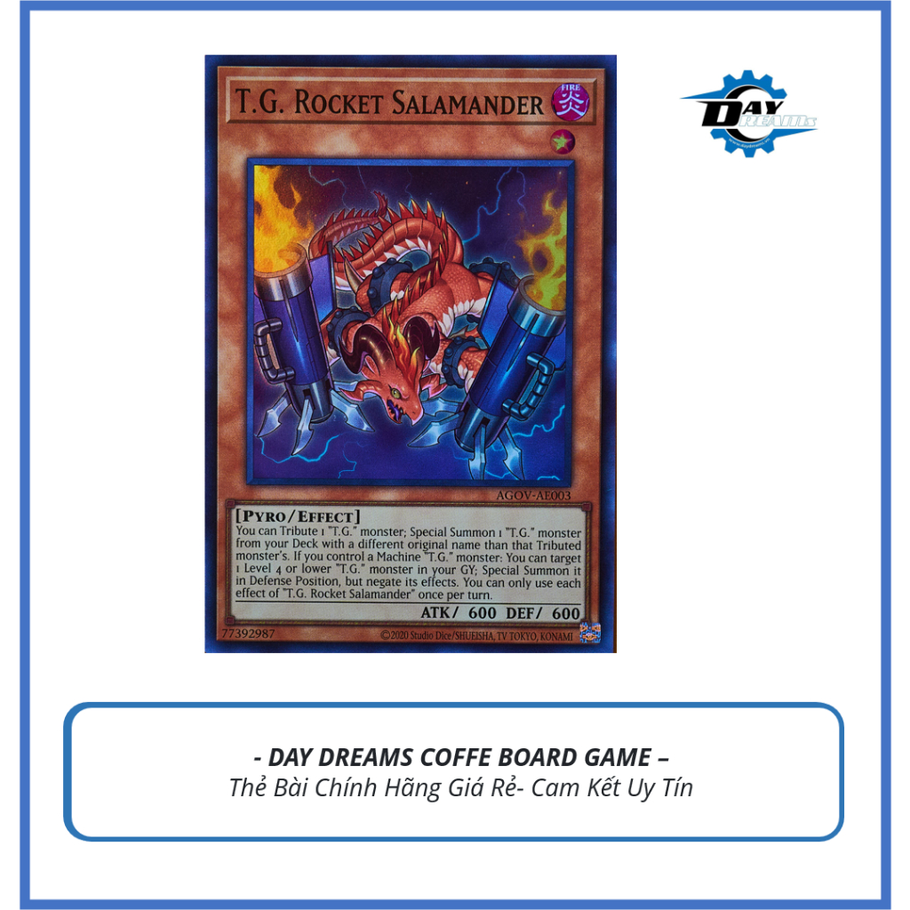 Thẻ Bài Yugioh Chính Hãng- Ngôn Ngữ Tiếng Anh- Phiên Bản Asian ENG- AGOV-AE:AGOV-AE003:T.G ...