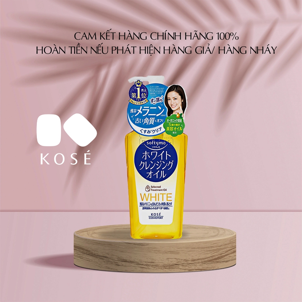Dầu Tẩy Trang Làm Sạch Sâu Lỗ Chân Lông Kosé Softymo White Cleansing Oil 230ml | Shopee Việt Nam