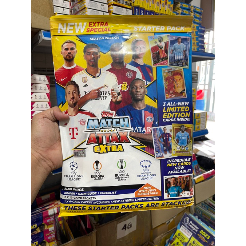 [ Starter Pack ] Túi Album Đựng Thẻ Topps Match Attax EXTRA Starter ...