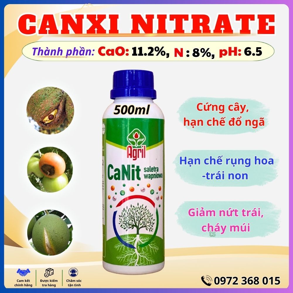 Canxi Nitrate (Canit MKA) - Giúp cứng cây, dày lá, dai cuống hoa và ...