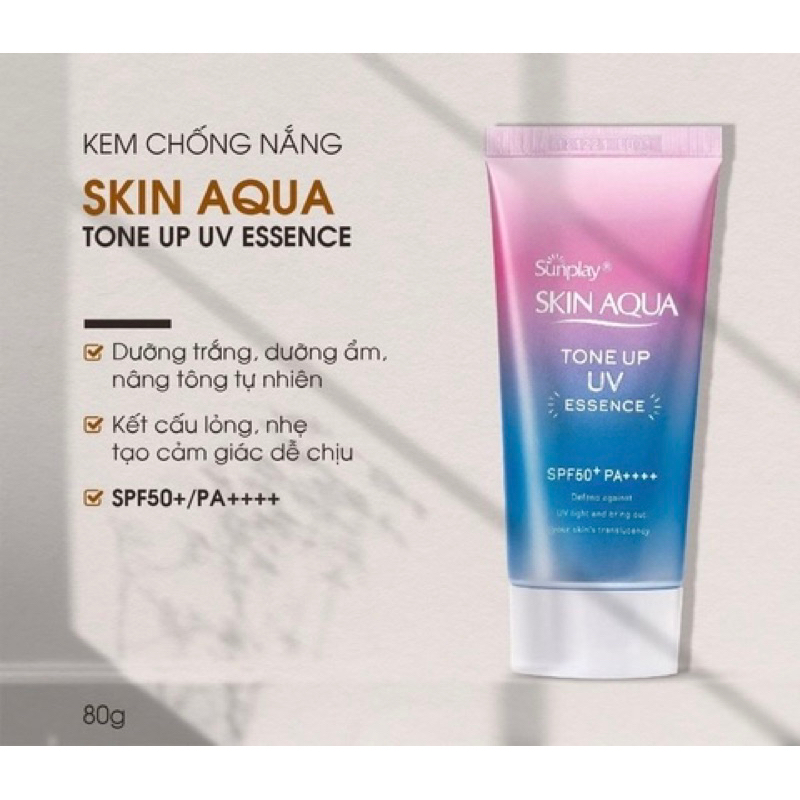 Kem Chống Nắng Skin Aqua Tone up UV Essence 80g | Shopee Việt Nam