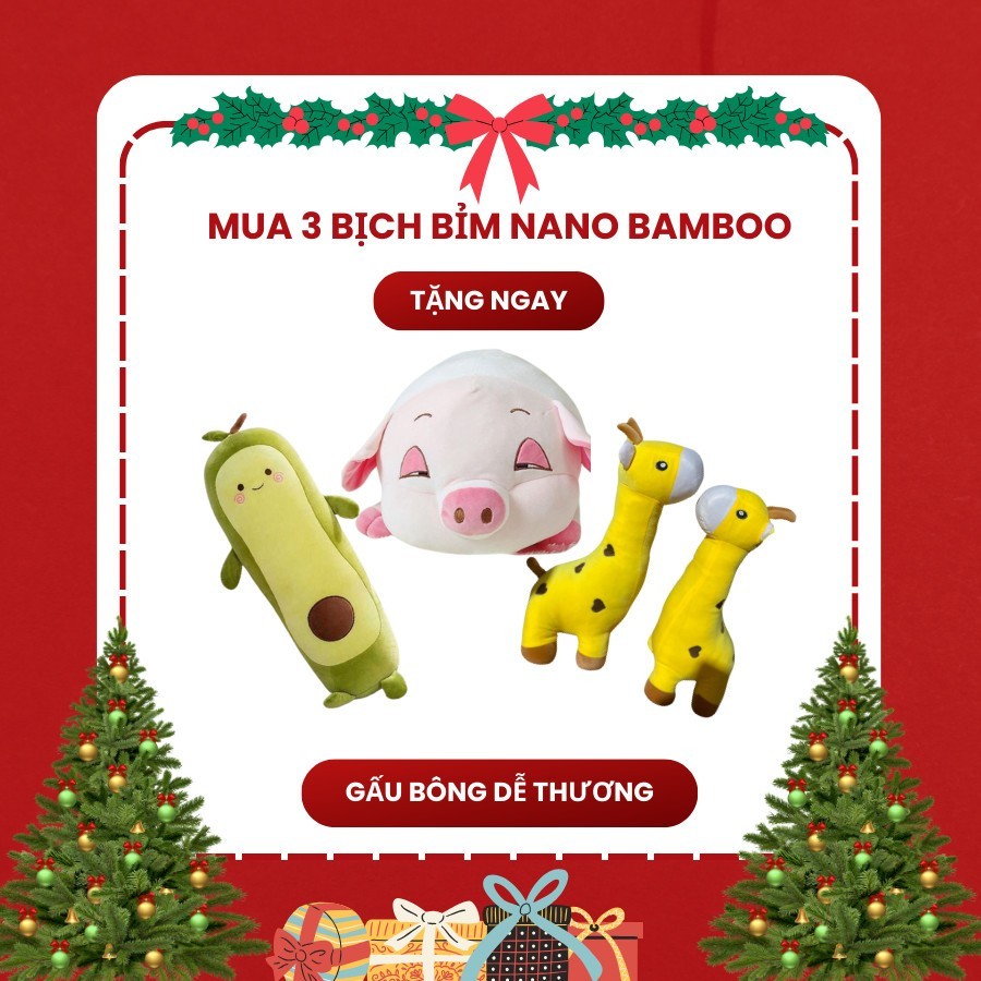 [GIFT] Quà tặng tã bỉm Nano Bamboo Combo 3 Thú bông hoặc Balo Gấu Boo ...