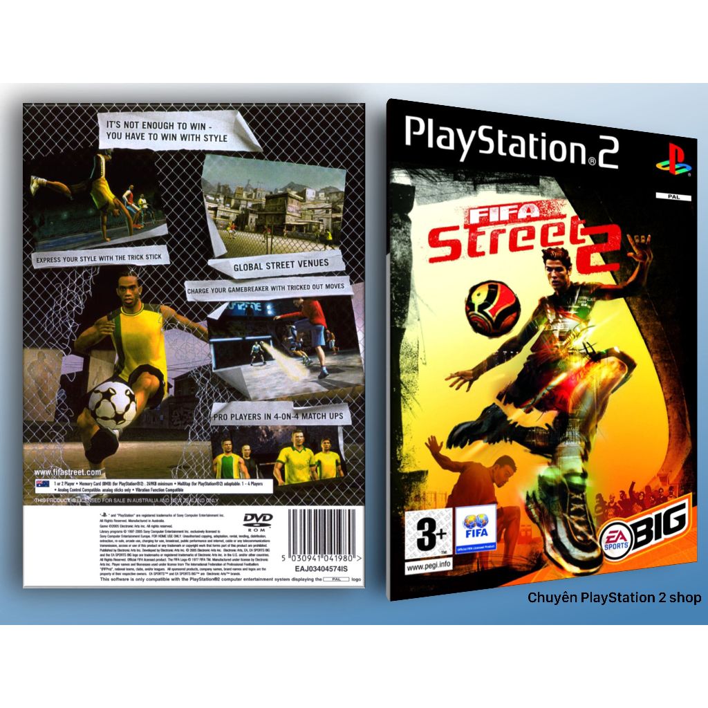 Đĩa game Fifa Street 2 (game thể thao) cho PS2 | Shopee Việt Nam