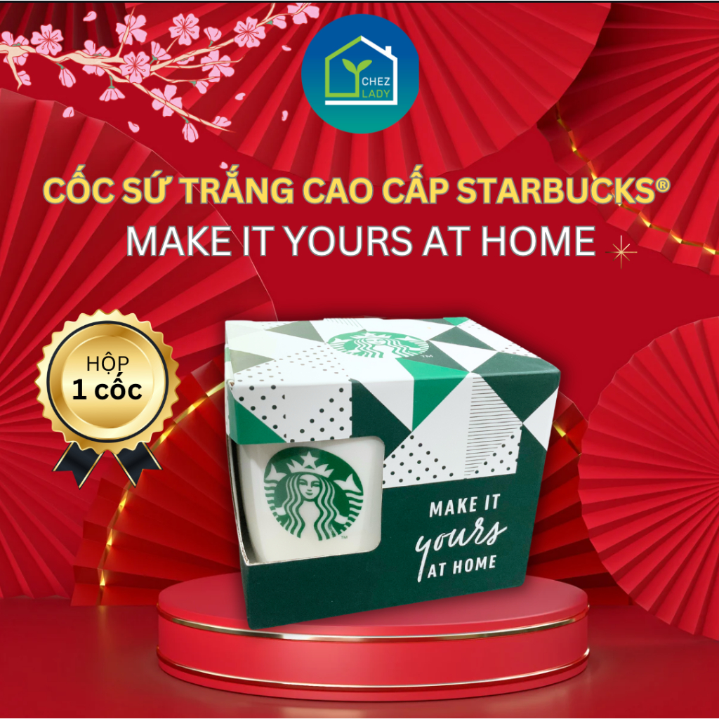 Ly Starbucks bằng sứ cao cấp đựng cafe starbuck - 370ml | Shopee Việt Nam