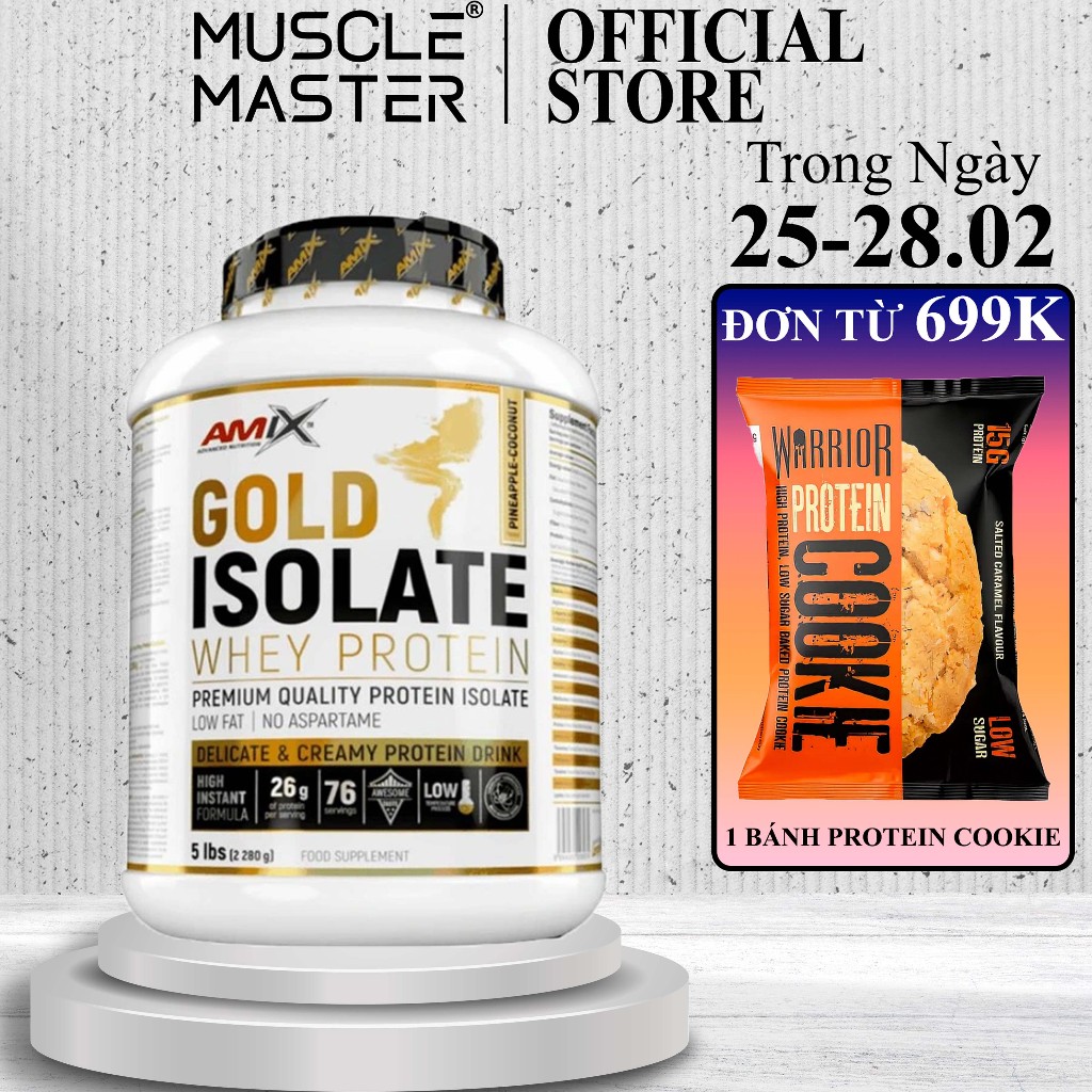 Sữa Tăng Cơ AMIX Gold Isolate Whey Protein 2.3kg ( 5lbs ) | Shopee Việt Nam