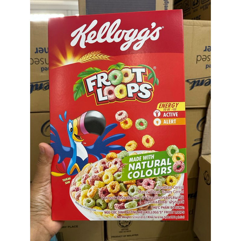 [Date 12/2024]NGŨ CỐC DINH DƯỠNG/ BÁNH ĂN SÁNG KELLOGG'S FROOT LOOPS 285g | Shopee Việt Nam
