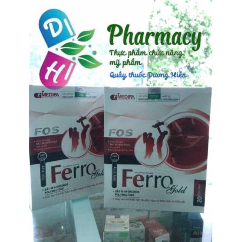 Ferro Gold sắt III hidroxide polymaltose, giúp bổ sung sắt và acid ...