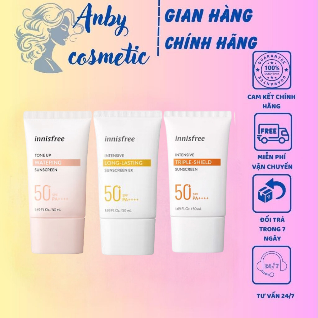 kem Chống Nắng Nâng Tone, Kiềm Dầu Innisfree Tone Up No Sebum / Intensive Triple-Shield 50ml ...