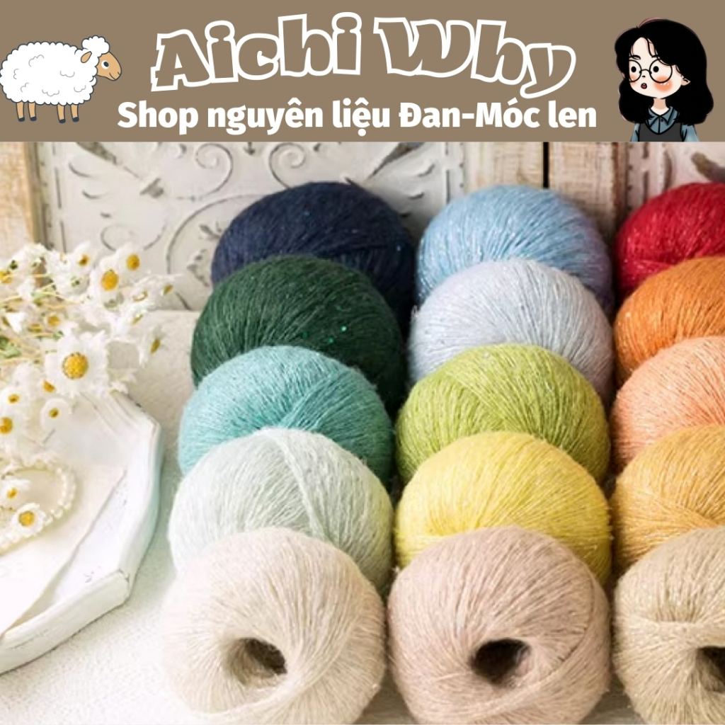 Len Susan Family Mohair Kim Sa, Kim Tuyến đan áo,khăn,mũ | Shopee Việt Nam
