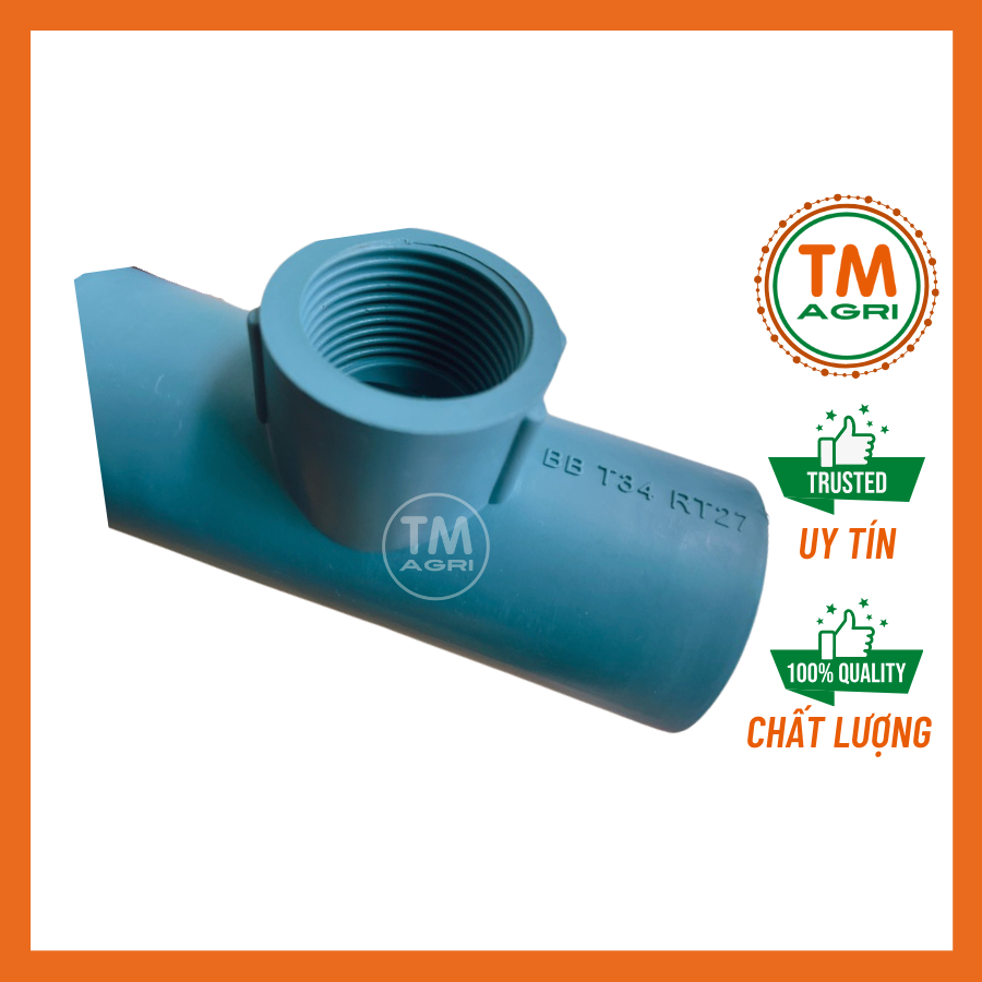 [Bịch 50 cái] Tê 34 ra ren trong 27mm PVC, T34 ren trong 27 gắn ống PVC- phụ kiện kết nối ống ...