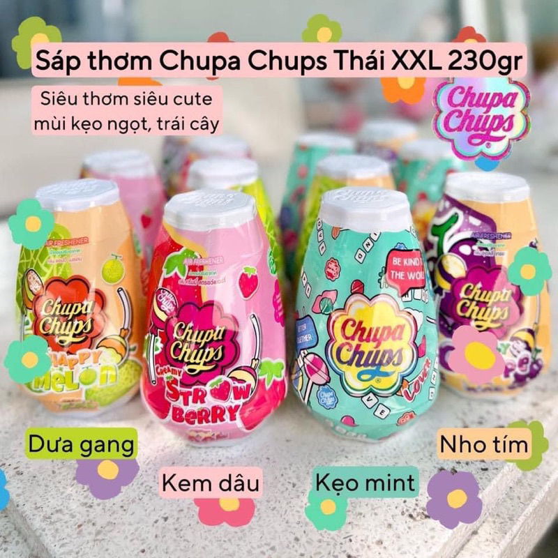 (TẶNG kèm 1 túi thơm) Sáp thơm phòng Chupa Chups hương vị trái cây ...