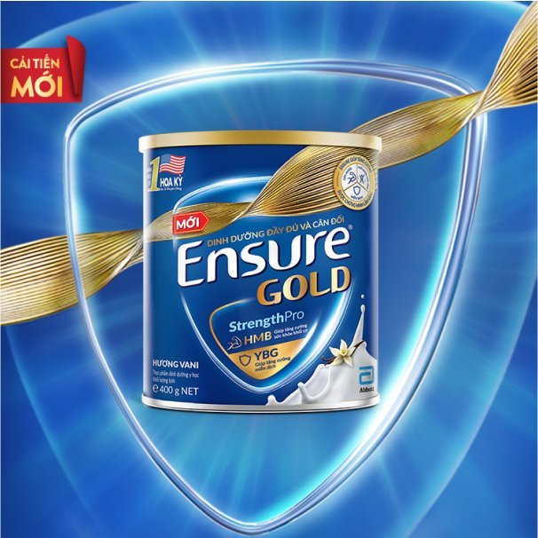 Combo 3-5 lon Sữa Ensure Gold Abbott 400g Vani (HMB+YBG) date 2026 ...
