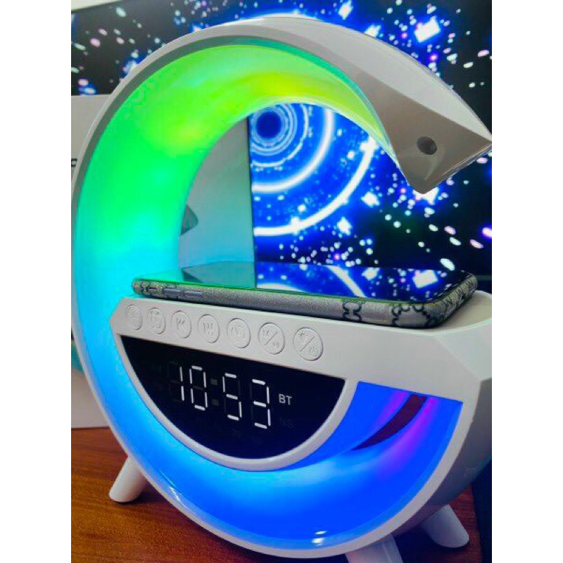 📻💥Loa Bluetooth BT3401 tích hợp sạc không dây, đồng hồ báo thức và đèn ...