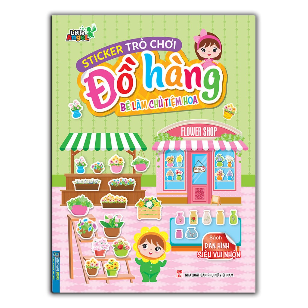 Sách - Sticker Trò chơi đồ hàng - Bé làm chủ tiệm hoa (dán hình siêu ...