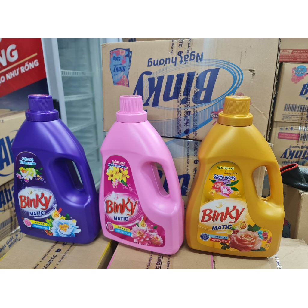 Can Nước Giặt Xả Binky 3,3kg 2in1 Ướp Hương Hoa Thơm Ngát | Shopee Việt Nam