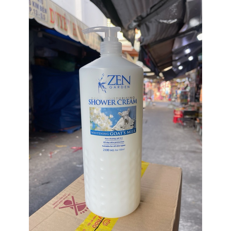 Sữa Tắm Dê Zen Garden Shower Cream 2100ml màu trắng . | Shopee Việt Nam