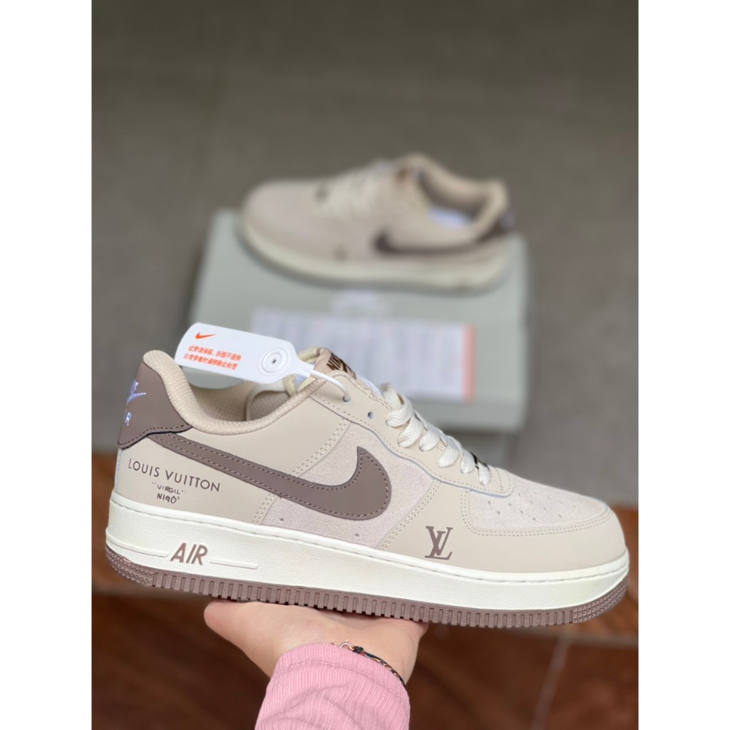 Giày_NIKE LV Nâu, giày Louis Vuitton Trainer brown bản Classic Full ...
