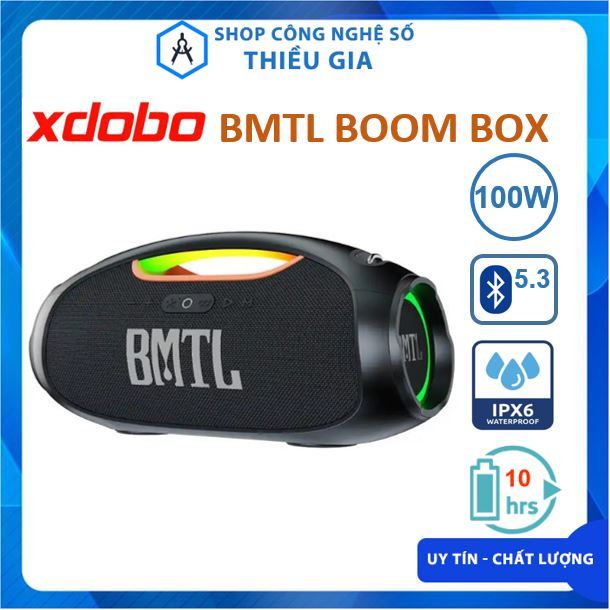 Loa bluetooth Xdobo BMTL Boom Box 100W, DSP, TWS, Led RGB, Kháng nước ...
