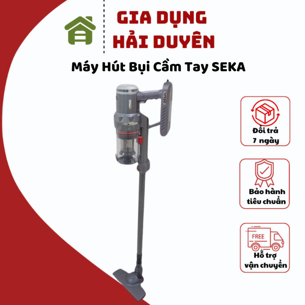 Máy hút bụi Seka Máy hút bụi cầm tay Seka SK 09 Max công suất 2000W lực hút cực mạnh nhanh dễ ...