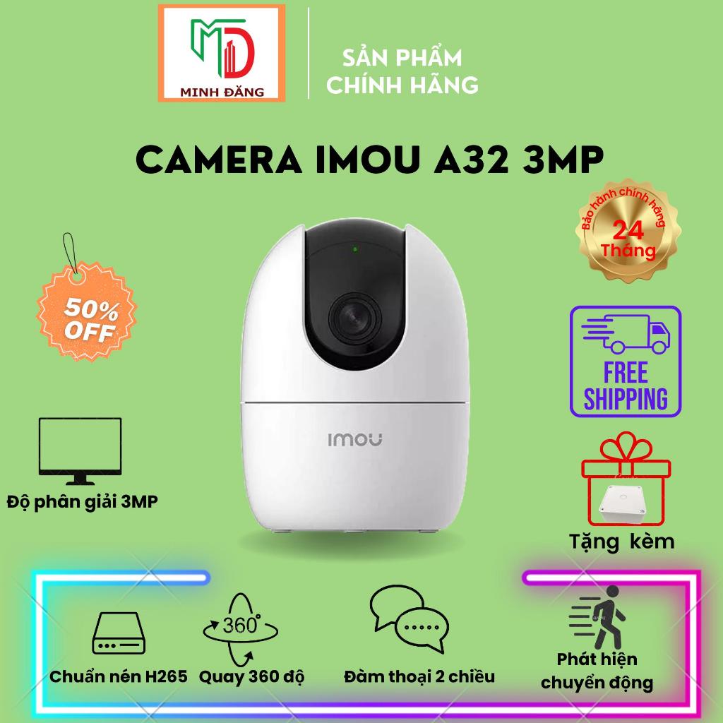 CAMERA IMOU A32 3MP - LẮP TRONG NHÀ - XOAY 360 ĐỘ - ĐÀM THOẠI 2 CHIỀU ...
