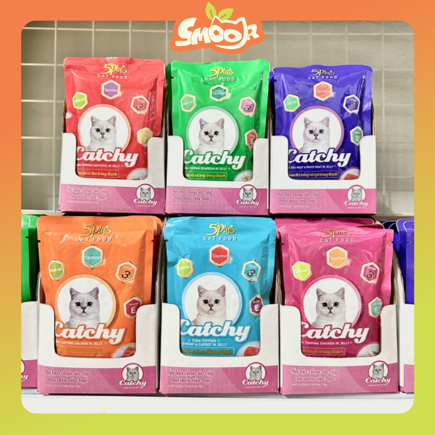 Pate Catchy cho mèo gói 70gr - Pate cho mèo 5plus Catchy dành cho mèo ...