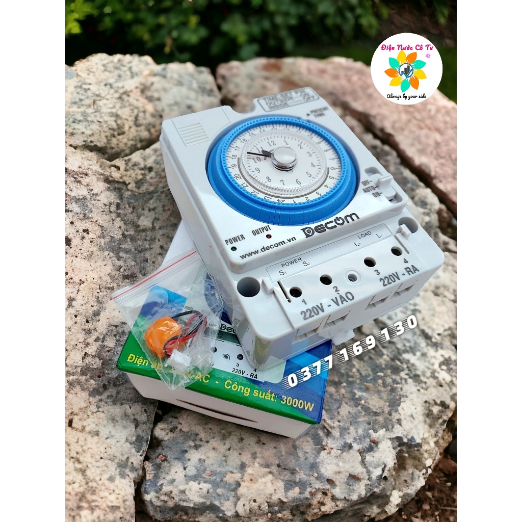 Timer hẹn giờ điện tử tắt bật tự động chính hãng DECOM 17 lần on/off ...