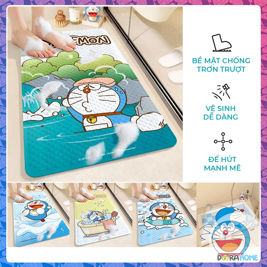 Thảm sàn nhà tắm chống trơn trượt & mát xa hình Doraemon Doremon cute ...