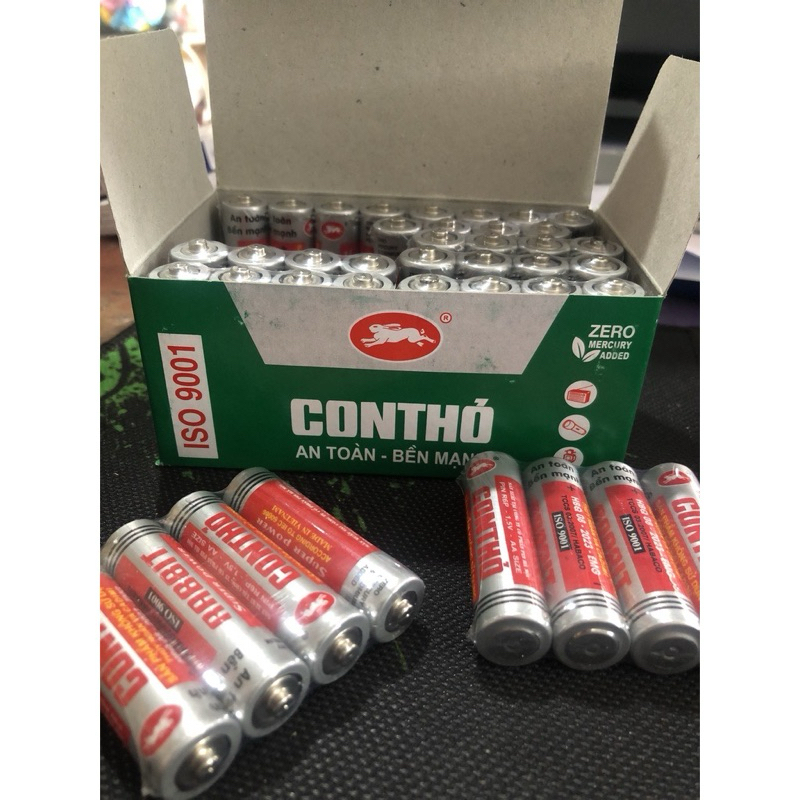 pin con thỏ 1 hộp 40 viên | Shopee Việt Nam