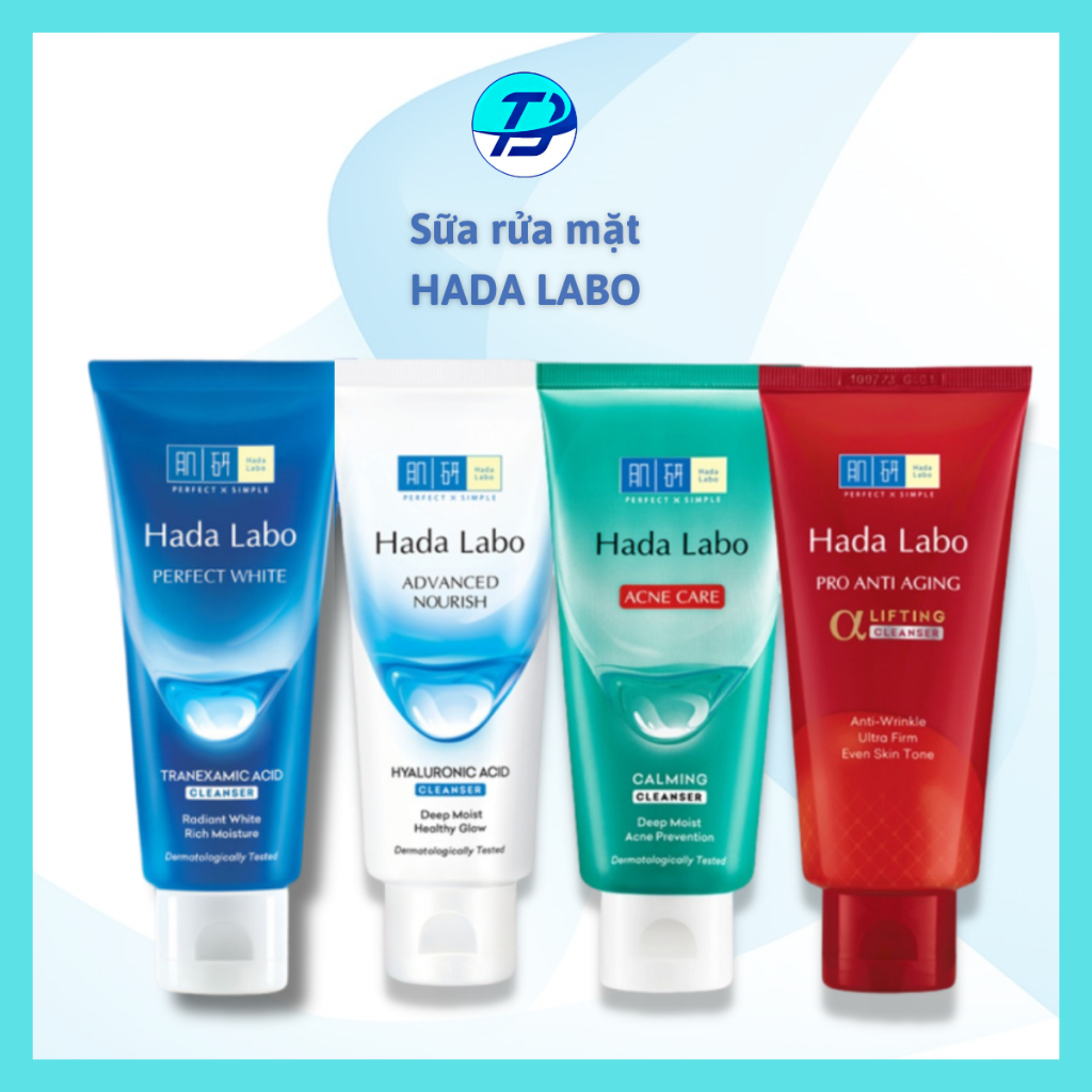 Sữa Rửa Mặt Hada Labo Advanced Nourish / Perfect White / Acne Care / Pro Anti Aging Cleanser 80g ...