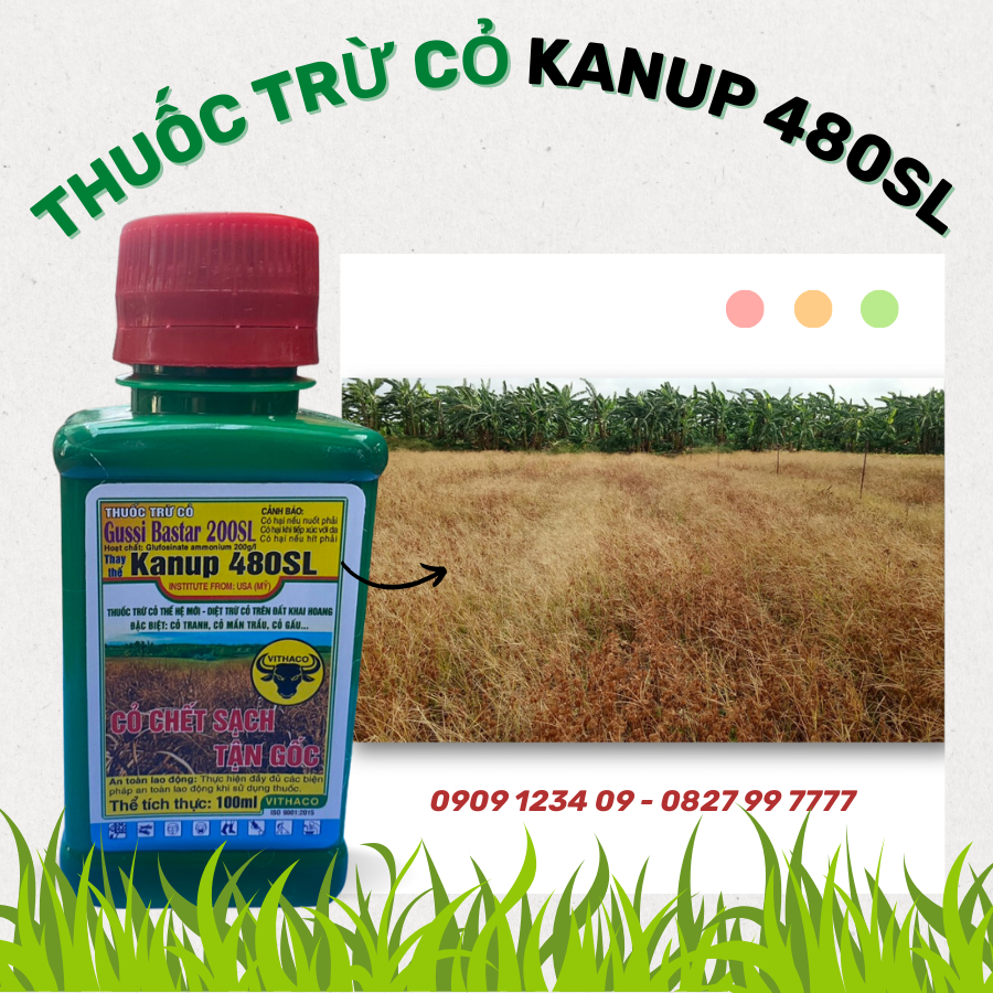 Thuốc trừ cỏ Kanup 480SL 100ml | Vườn Sài Gòn
