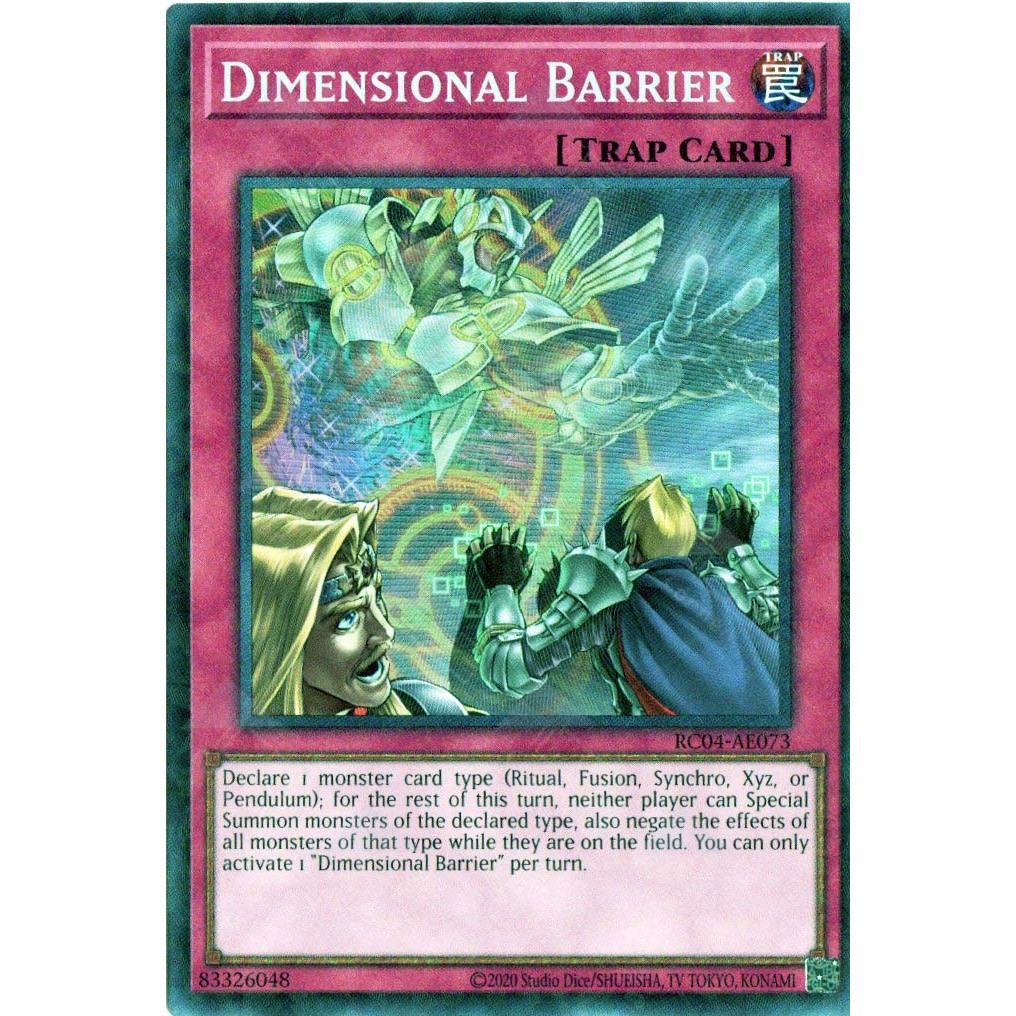 [NTYC] Thẻ bài Yu-Gi-Oh Tiếng Anh OCG – AE Version- RC04-AE073 Dimensional Barrier (Colector ...