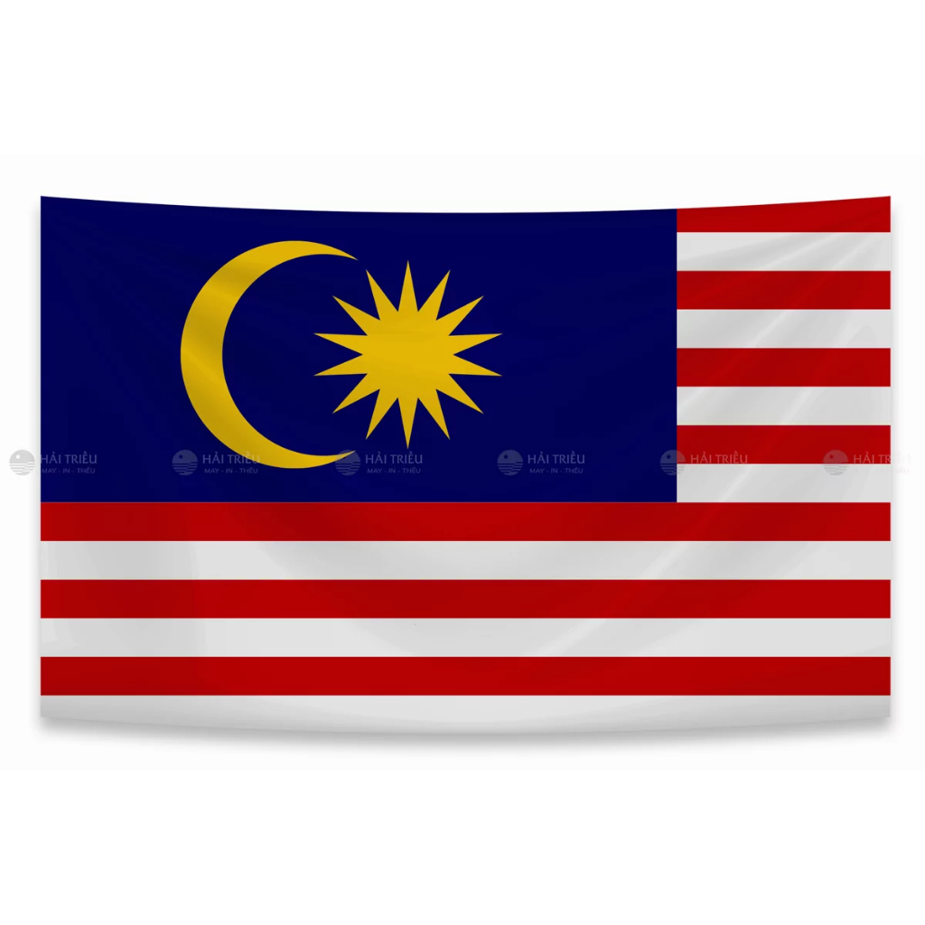 Lá cờ Malaysia [Vải Kate cao cấp] | Shopee Việt Nam