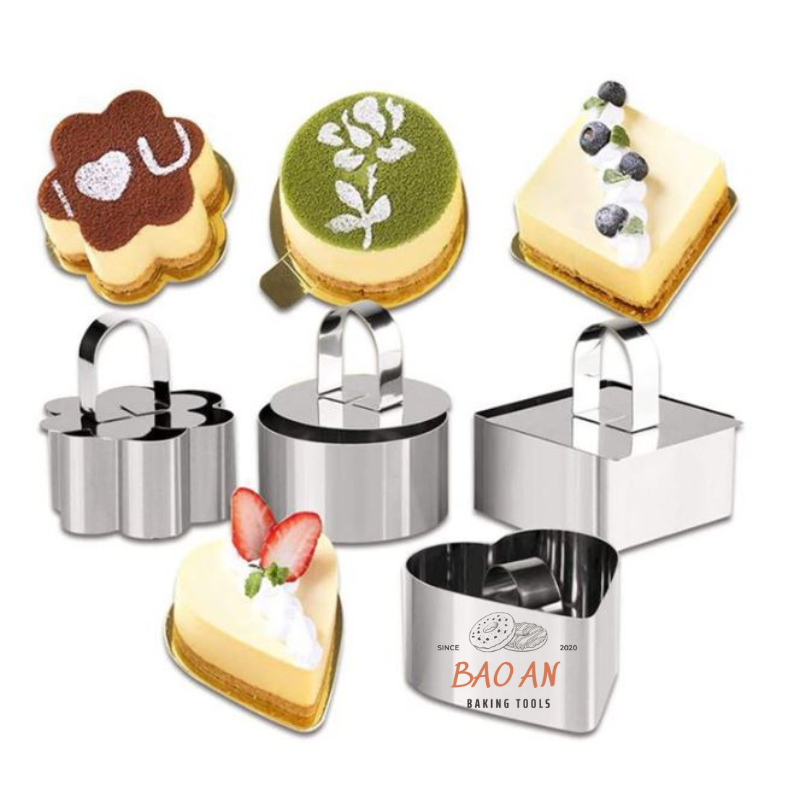 Khuôn ring mousse mini kèm nắp nhấn | Shopee Việt Nam