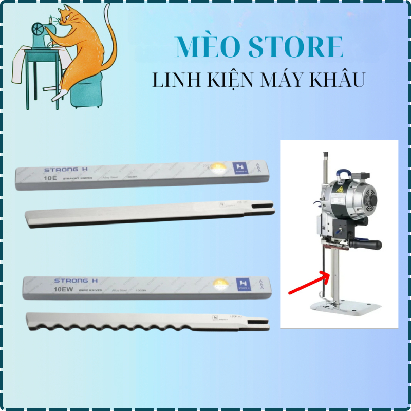 Hộp 12 lưỡi dao StrongH dùng cho máy cắt vải đứng từ 5inch đến 12 inch ...