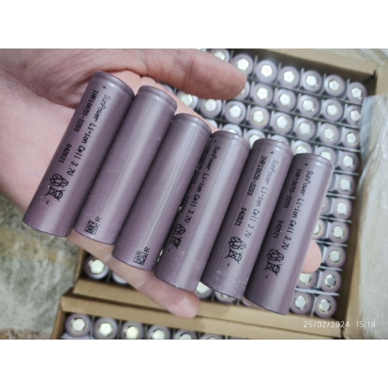 Cell pin 18650 Sunpower 2200mah- NEW - Xả cao 8C - 20A - Pin Mới chính ...