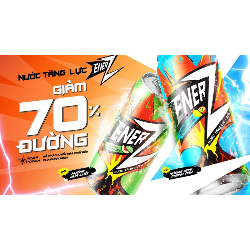 1 Thùng Nước Tăng Lực Enerz X 24 Lon 320ml Shopee Việt Nam