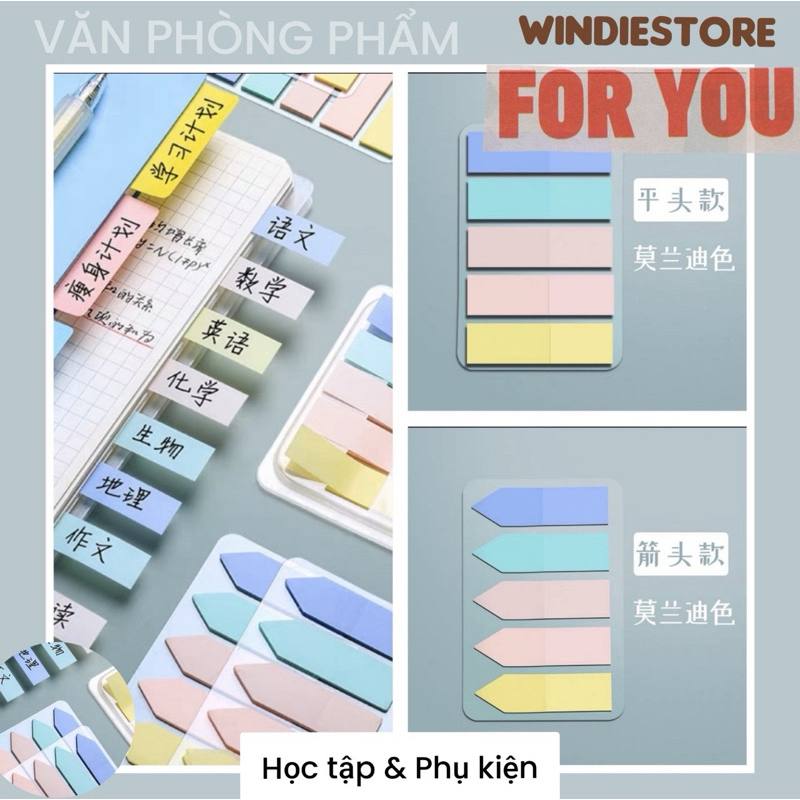 Giấy Note đánh dấu trang xinh xắn Windie nhiều màu sắc | Shopee Việt Nam
