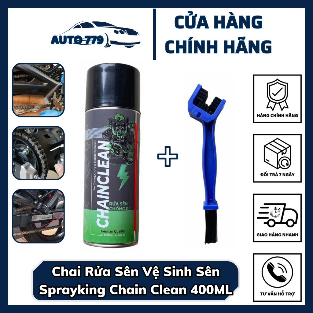 Chai Rửa Sên Vệ Sinh Sên Sprayking Chain Clean 400ML Dành Cho Tất Cả ...