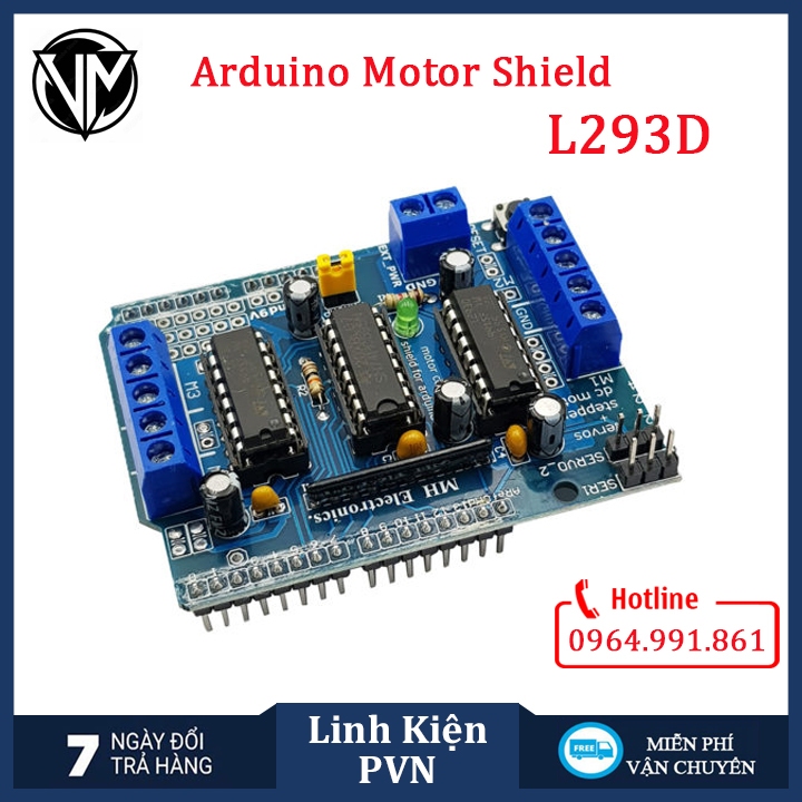 Arduino Motor Shield L293D - Module Điều Khiển Động Cơ | Shopee Việt Nam
