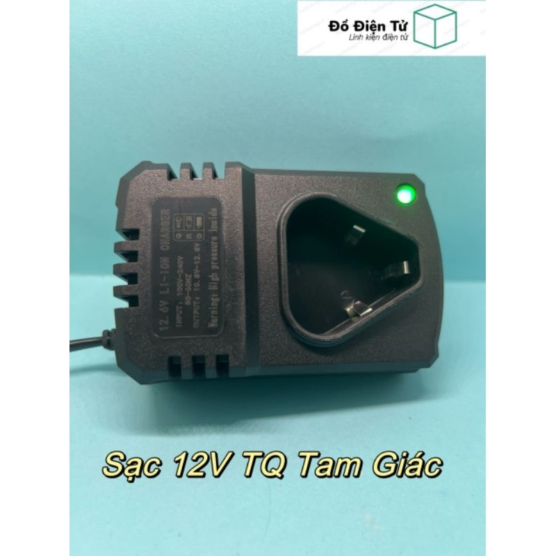 Sạc pin 12V Tam giác TQ sử dụng cho máy khoan TQ 12V | Shopee Việt Nam