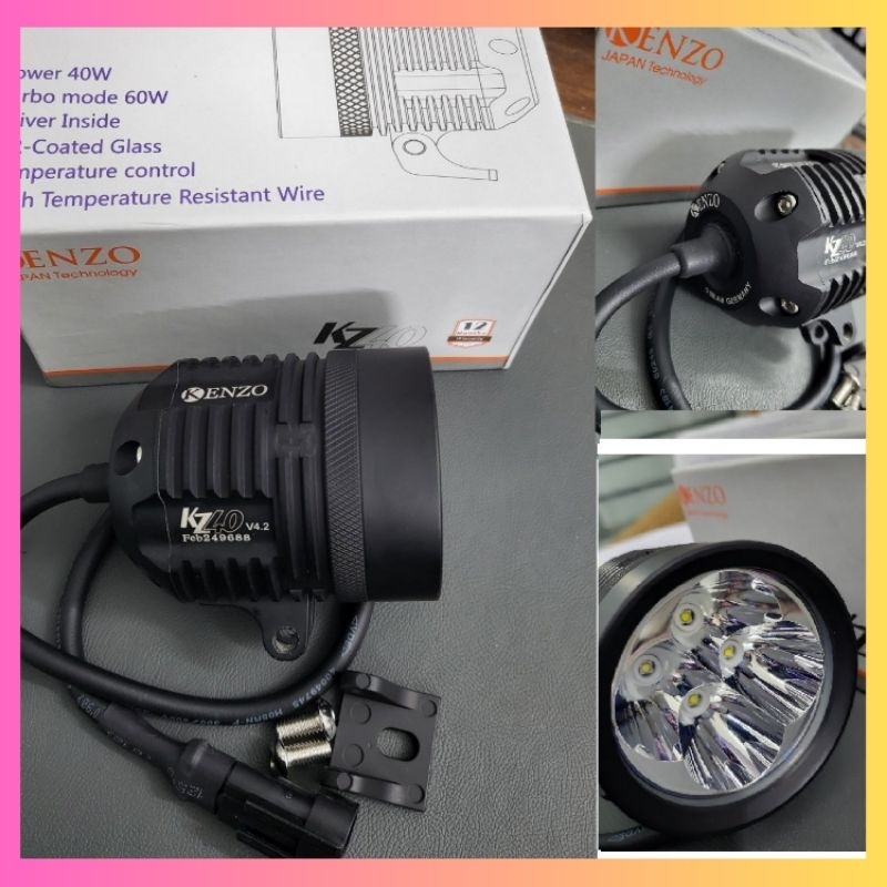 Trợ sáng KZ 40 chip V4.2. Ánh sáng gom công suất 45w. Nhiệt màu 6000k | Shopee Việt Nam