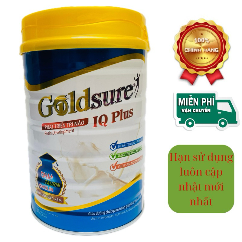 Sữa bột Goldsure IQ Plus (Lon 900g, date mới luôn cập nhật, hàng công ...