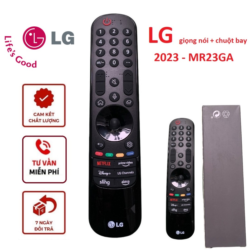 Điều khiển tivi LG có giọng nói MR23GA đời 2023, remote tv lg chuột bay ...