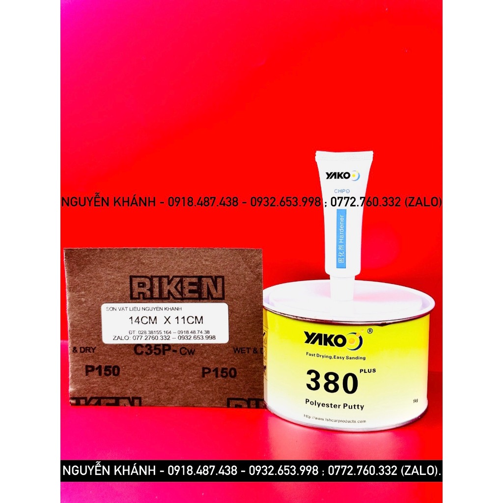 BỘT - BẢ MATIT TRÁM TRÉT KIM LOẠI - NHỰA ĐA DỤNG POLYESTER PUTTY YAKO ...