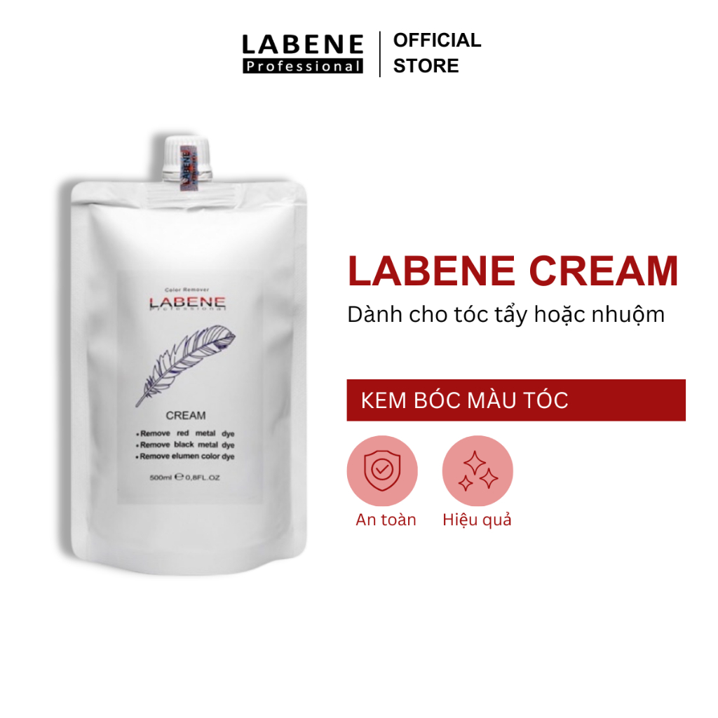 Kem Bóc Màu Tóc Labene (Nâng Nền Bóc Đỏ Đen) Dành Cho Tóc Tẩy Nhuộm ...