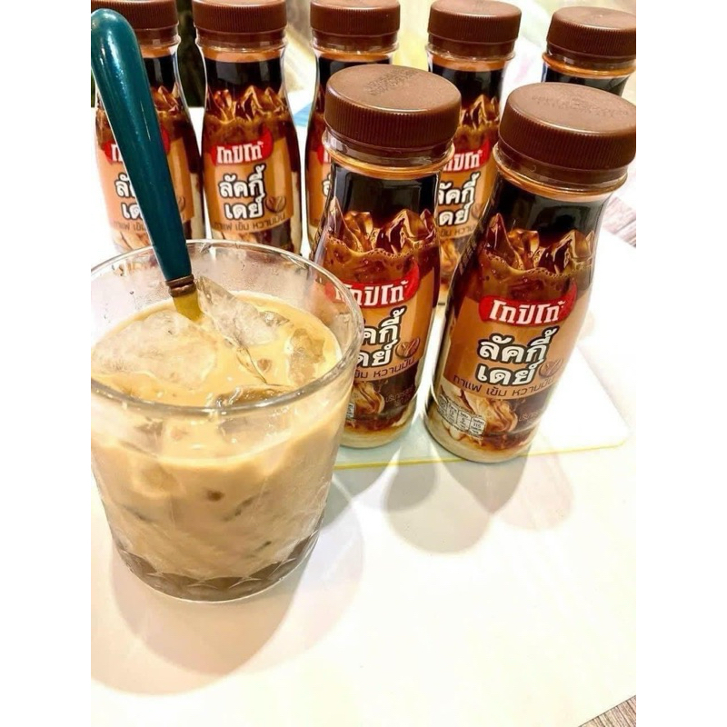 Lốc 6 chai cà phê sữa 180ml Kopiko Capuchino Lucky Day Thái Lan ...