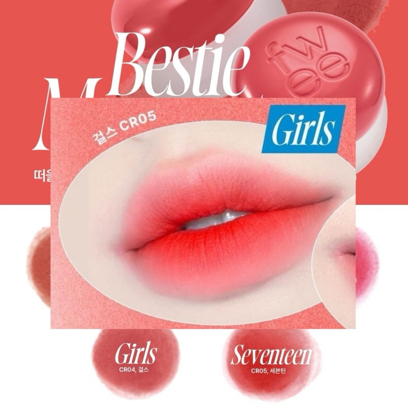 [Tặng cọ] Son và má hồng dạng kem Fwee Lip and Cheek Blurry Pudding pot 5g | Shopee Việt Nam