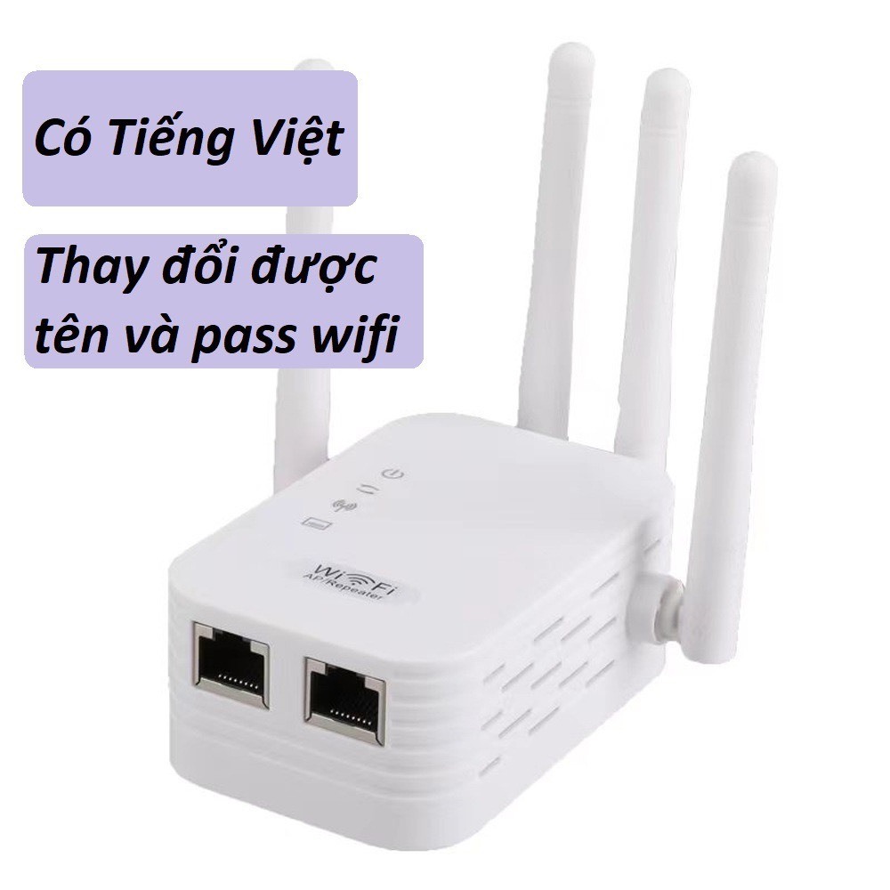 Kích Sóng Wifi 4 Râu Ăng Ten Phát Xuyên Tường Chuẩn N Tốc Độ 300mbps ...