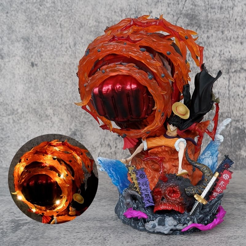 Mô hình LUFFY GEAR 3 RED ROCK có Led & hộp màu siêu ngầu - Mô Hình One ...